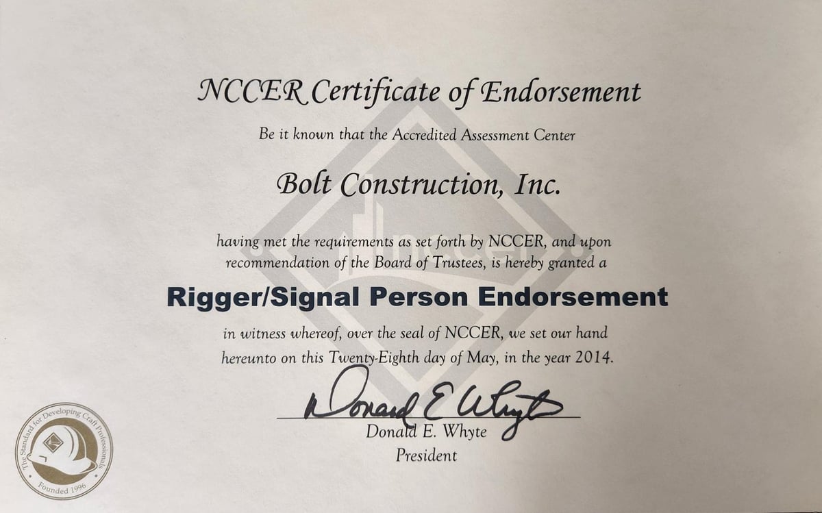 Construction Safety | Bolt Construction